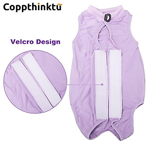 Coppthinktu Cat Professional Recovery Suit for Abdominal Wounds or Skin Diseases, Cat Surgery Recovery Suit, E-Collar Alternative, Soft Kitten Spay Recovery Suit Anti Licking Wounds
