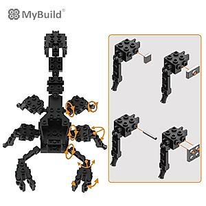 MyBuild Mecha Frame Sc-Fi Mimicry 5015 Scorpion-Like Alien, Imaginative Construction Building Bricks