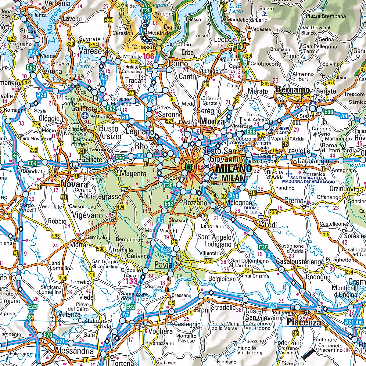 Philip's Italy Road Map (Philip's Sheet Maps)