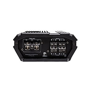 Hifonics ZTH-1425.4D Zeus Theta Compact Full Range 4 Channel Car Audio Amplifier (Silver) – Class D Amp, 1400-Watt, Onboard Electronic Crossover, Built-in Bass Control, Bridgeable