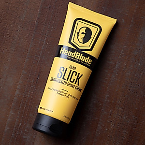 HeadBlade HeadSlick Shave Cream 8 oz for Smooth Headshaving for Bald Men, Helps with Irritation, Redness, & Razor Burn