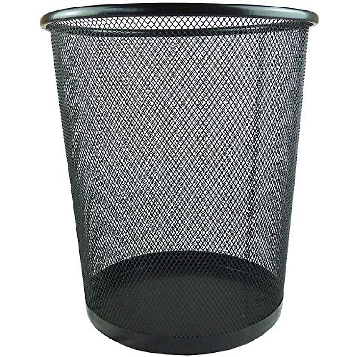 WhopperIndia Small Trash Can Round Mesh Waste Basket for Bathroom, Bedroom, Office and More, Wastebasket for Narrow Spaces, 4 Gallon Capacity