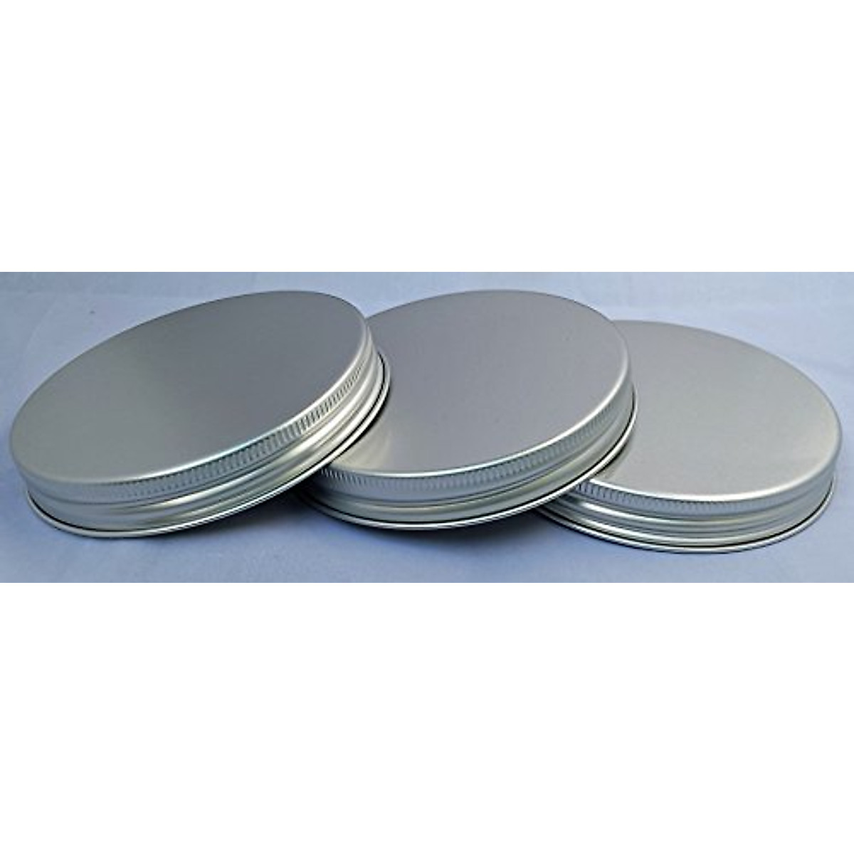 SanDaveVA Amber 8 oz Plastic Jars PET Heavy Wall Low Profile Wide Mouth Jars w/Air Tight and Leak Proof Lined Aluminum Caps 4/pk 8oz and 4 Spatula