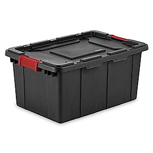 Sterilite® 60 Qt./15 Gal. Industrial Utility Storage Bin - Black