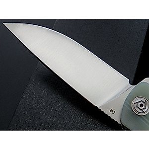 Eafengrow CH3001-G10 Folding Knives D2 Steel Blade G10 Material Handle Outdoor Camping Knife Hunting Survival Hand EDC Tools (Jade)