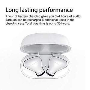 WAVEFUN Wireless Earbuds, Bluetooth Earbuds Bluetooth Headphones with Microphone Waterproof True Wireless Earbuds Stereo Sound Deep Bass Crystal-Clear Calls Headset for Sports Workout Home Office