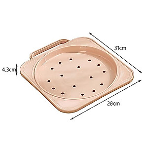 ＫＬＫＣＭＳ Flower Caddy Rolling Plant Stand with Wheels Strong Multipurpose Universal Casters Tray, Indoor Outdoor Plant Stand Movable Tray for Home, Pink S