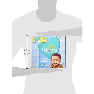Baby Wipes, Pampers Baby Diaper Wipes, Complete Clean Scented, 7 Refill Packs for Dispenser Tub, 504 Total Wipes