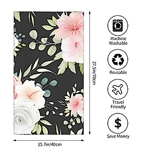 luxteen Spring Flower Hand Towels Bathroom Towel Ultra Soft Highly Absorbent Bath Towel Kitchen Dish Guest Towel Decorations One Size