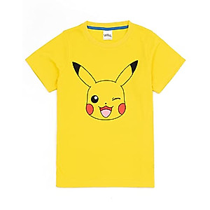 Pokemon Boys 2 Pack Pyjamas Kids Pikachu Bulbasaur Charmander Squirtle T-Shirts Shorts Set Sleepwear Multicolor