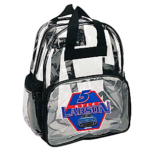 R and R Imports NASCAR #5 Kyle Larson Clear Backpack-NASCAR Backpack-NEW for 2022