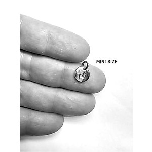 apop Sterling Silver Mini Alphabet Disc Pendant Only, Letter A Only