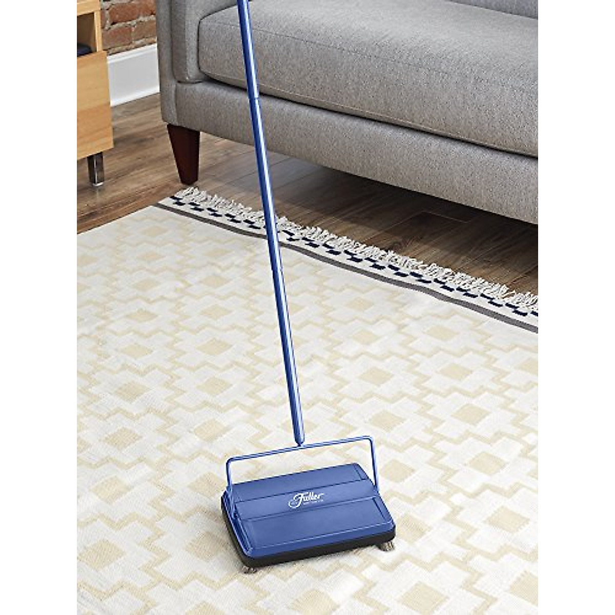 Fuller Brush 17033 Carpet & Floor Sweeper- Mini Stick Cleaner for Hardwood Surfaces, Wood Floors, Laminate, Tile
