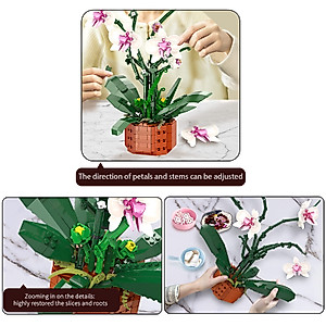 729-Piece Artificial Flower Building Blocks Set - DIY Home Decoration Kit for Adults, Girlfriends, Mom - Christmas, Birthday, Valentine's Day Gifts