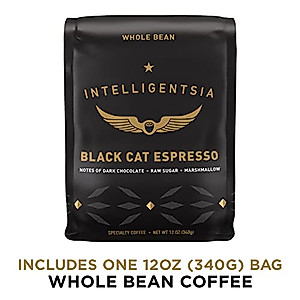 Intelligentsia Coffee Gifts, Medium Roast Whole Bean Coffee - Black Cat Espresso 12 Ounce Bag with Flavor Notes of Stone Fruit, Dark Sugars and Dark Chocolate