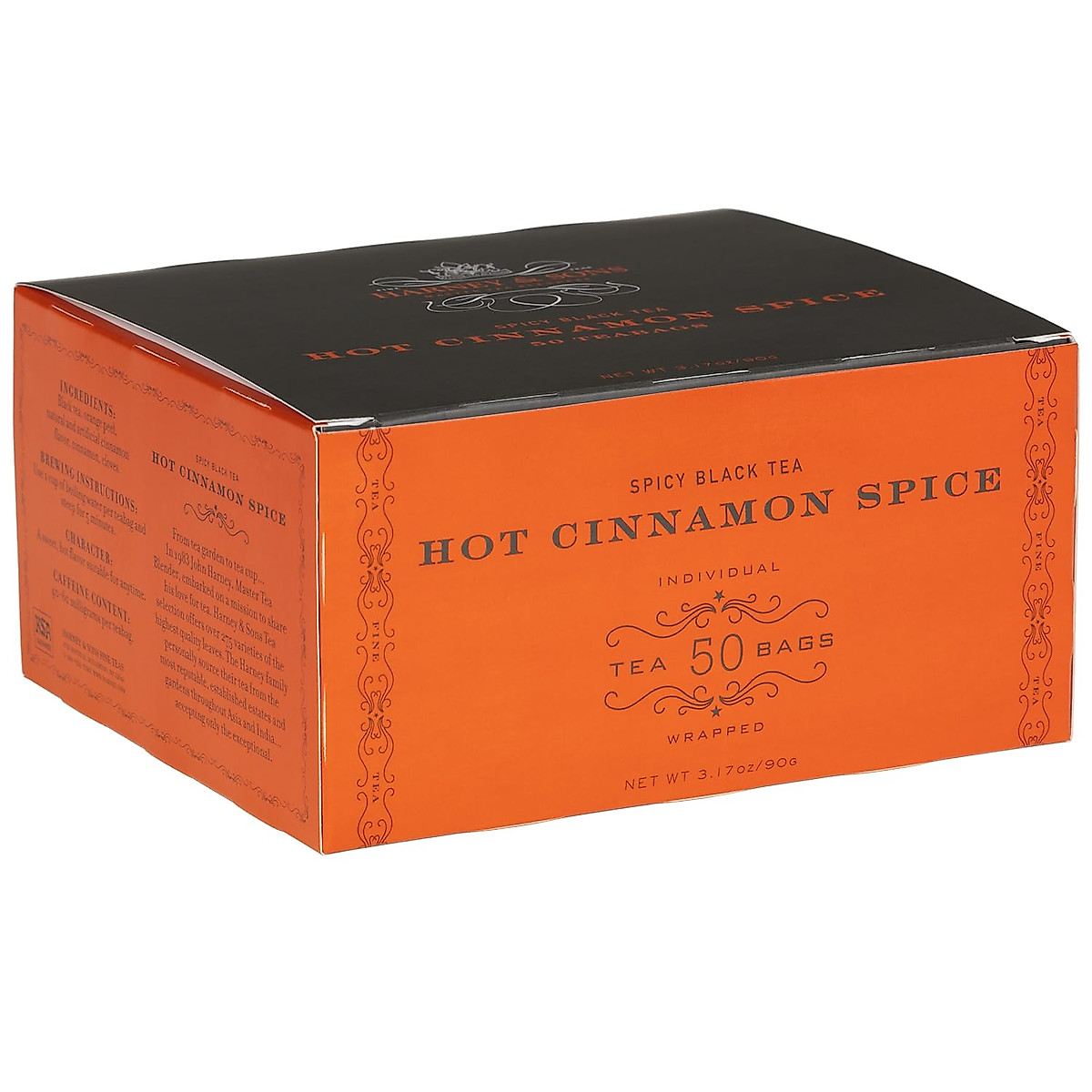 Harney & Sons Hot Cinnamon Spice Tea, 50 Tea Bags