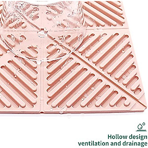 4 Silicone Trivet Mats Foldable- 446°F Heat Resistance Trivets for Kitchen Counter, Table, Pots, and Pans - Multipurpose Silicone Mats Pot Holders - Mixed Colors Trivets Set for Hot Dishes