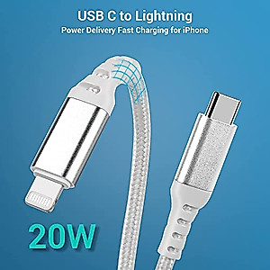 USB C to Lightning Cable 10ft, Deegotech [MFi Certified] iPhone Fast Charger Cable, Long Nylon Braided USB-C Lightning Cable Compatible with iPhone 14/14 Promax/13/13Promax/12/11/X/iPad 2021/Airpods
