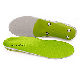 Superfeet All-Purpose Support High Arch Insoles (Green) - Trim-To-Fit Orthotic Shoe Inserts - Professional Grade - Men 7.5-9 / Women 8.5-10