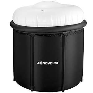 Cold Plunge Tub with Cloud Cover for Adults, Multi Layered Portable Ice Bath Tub for Athletes Post-Training Therapy and Recovery, Large Adult Soaking Bathtub for Home & Outdoor (85 Gallons)