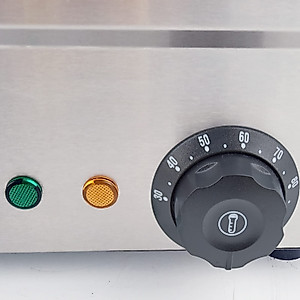 TAIMIKO Bain Marie Food Warmer Buffet Warmer Steam Table Countertop Stainless Steel Electric Container Temperature Control for Catering and Restaurant Commercial Grade Buffet Server 1350W (3 Pans)