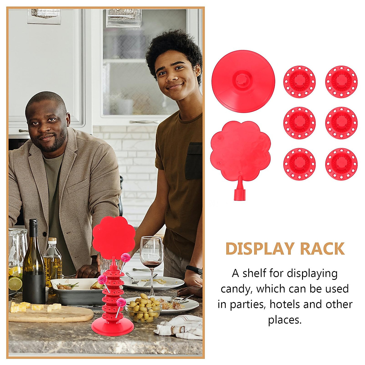 Candy Display Stand Household Lollipop Stand Simple Lollipop Holder Lollipop Rack Lollipops Display Holder Lollipop Party Display Supermarket Lollipop Holder Display Shelf