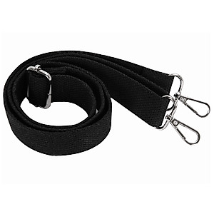 Iswee Canvas Tote Bag with Zipper Multi Pockets Tote Purse for Women Fashion Crossbody Tote Shoulder Bag Handbag Everyday Bag(Black)