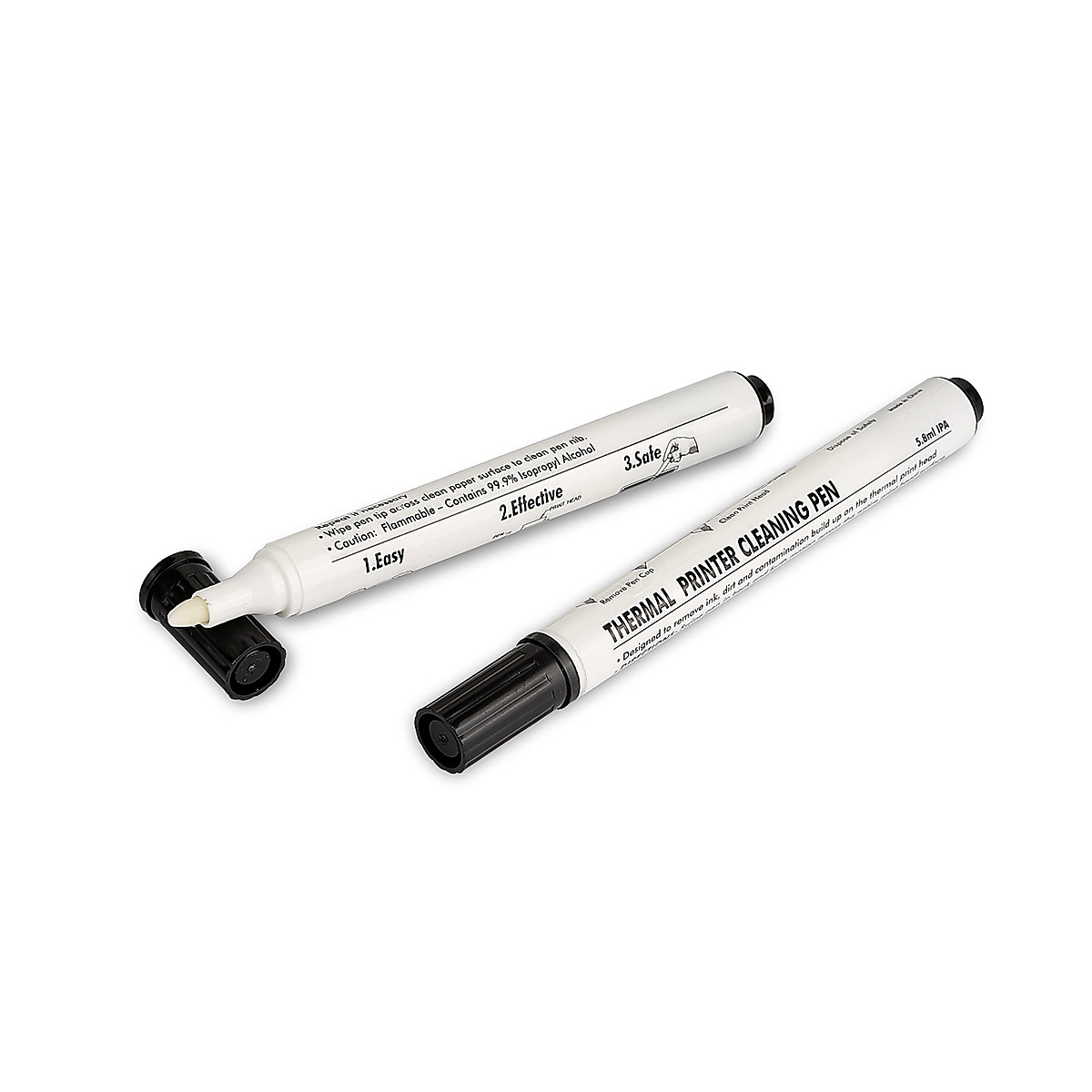 Zetek Printhead Cleaning Pens 105950-035 for Zebra Card Printers Thermal Printer, Box of 12pcs