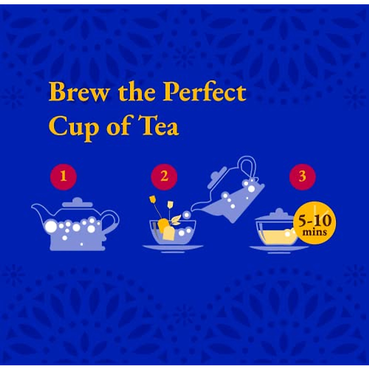 Tadin Seven Blossoms Herbal Tea, Caffeine Free, 24 Tea Bags Per Box, Pack of 6 Boxes Total