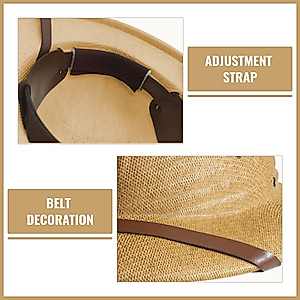 100% Straw Helmet Pith Sun Hat Summer Men Vietnam War Army Hat Dad Boater Bucket Hats Safari Jungle Miners Cap