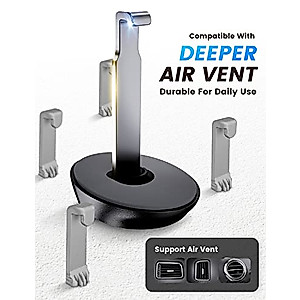 eSamcore Magnetic Phone Holder for Car – [Supporting Bar] Magnetic Phone Mount for Car Vent with [360° Rotatable Arm] Powerful Phone Magnet Compatible with iPhone Samsung Cell Phone