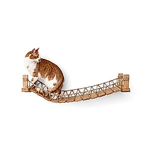 CatastrophiCreations Cat Bridge Wall-Mounted Play and Lounge Toy Cat Tree Tower Alternative for Pets, 1 Count (Pack of 1)