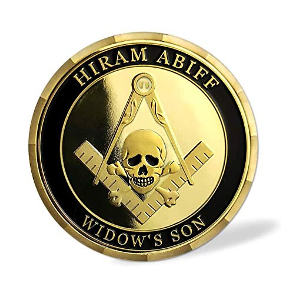 Masonic Challenge Coin Grand Master Hiram Abiff Widow Son Freemason Skull Commemorative Coins Gift