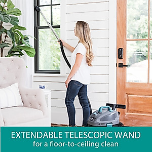 Kenmore KW3050 Wet Dry Canister Vac 4 Gallon 5 Peak HP 2-Stage Motor Shop Vacuum Cleaner with Washable HEPA Filter & Dust Bags for Hard Floor & Carpet, Black