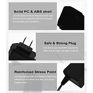 6V Power Supply DC Adapter for 2.5 to 23 Gallon Automatic Bins Compatible with iTouchless Smart Stainless Steel Bins 13 Gallon Trash Can Power Cord Replacement