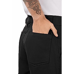 Chef Works Men's Essential Pro Chef Pants, Black, 38