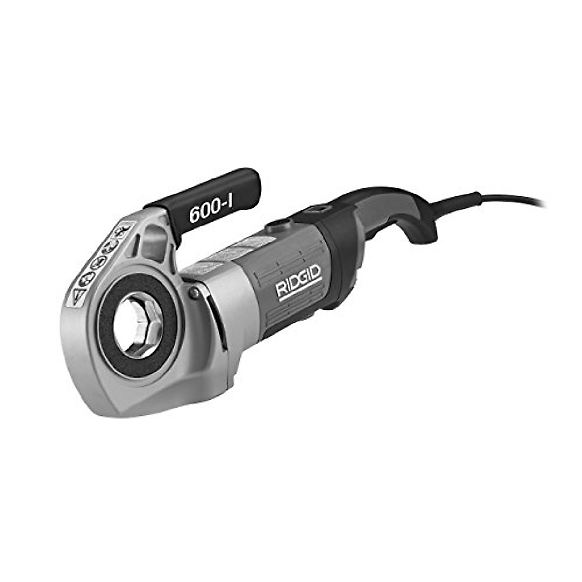 RIDGID 44918 Model 600-I Hand-Held Power Drive Kit, Pipe Threading Machine and 1/2-Inch to 1-1/4-Inch 11-R NPT Pipe Threading Die Heads with Carrying Case for Threading Pipe