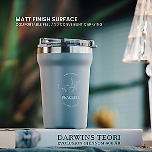 TANANA 14 Oz Stainless Steel Vacuum Insulated Tumbler with Lids [Travel Mug], No Leaking, Double Wall Water Coffee Cup for Home, Office, Outdoor Works Great for Ice Drinks and Hot Beverage