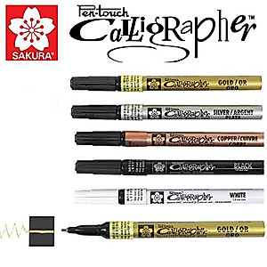 SAKURA Pen-touch Calligraphy Pen Fine Gold