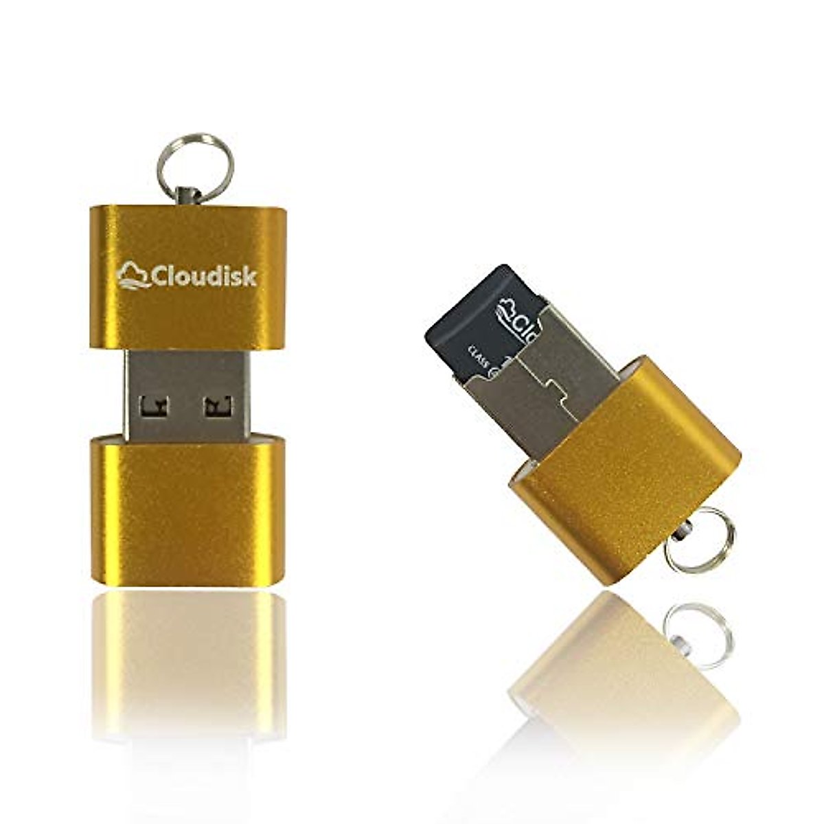 Cloudisk Small Capacity 10 Pack 256MB Micro SD Card in Bulk Pack (NOT GB) with SD Adapter USB Card Reader Memory Card for Small Data, Files, Advertising or Promotion (Too Small for Any Videos)