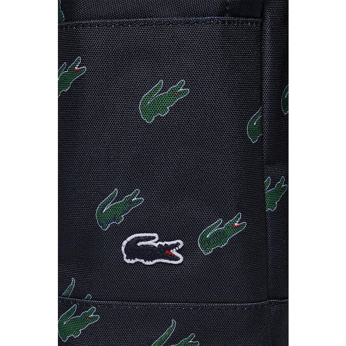 Lacoste Iconic Heroes Graphic Print Backpack, Marine 166 Croc Allover