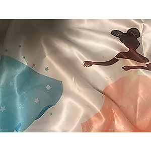 Beddings Place Satin Crib Fitted Sheet for Baby, Toddler Bed, daybed to retain Hair Moisture Size (Standard Crib Sheet, Ballerina)