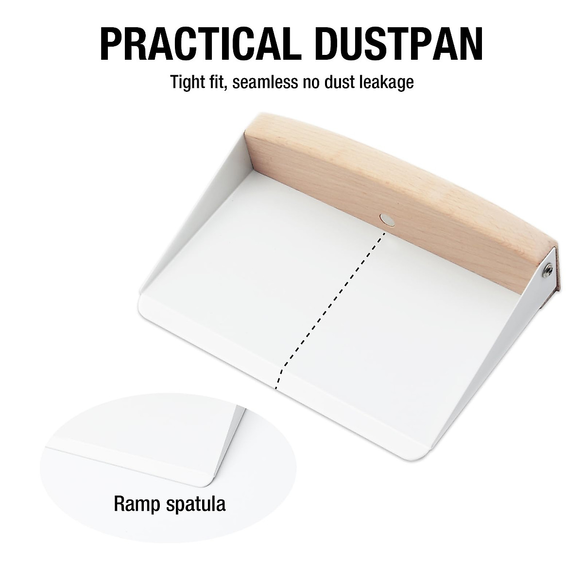 SanmooAio Mini Broom and Dustpan Set,Dust Pan and Brush Set,Small Broom for Cars,Tables,countertop,pet Cages