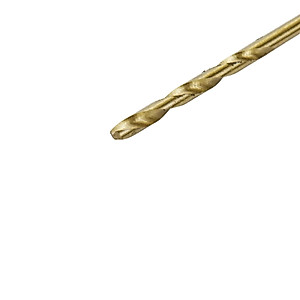 Tsnamay 50Pcs/Set High Speed Steel HSS Titanium Coated Twist Bits 1mm 1.5mm 2mm 2.5mm 3mm Cutting Carpenter Wood Metal