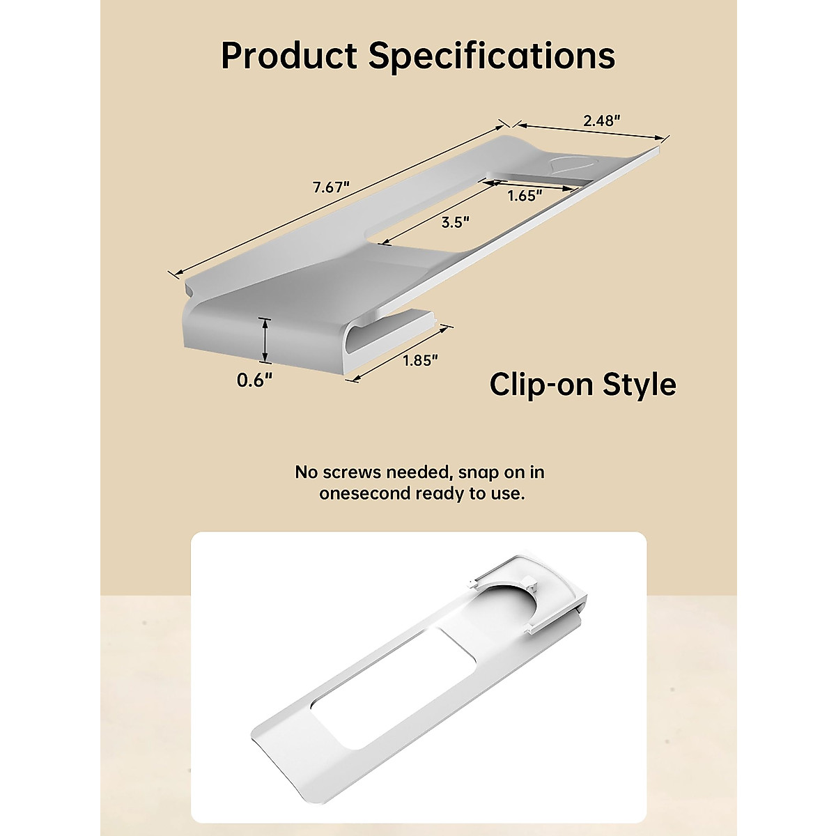 Upgraded Water Dispenser Lever for Refrigerator Interior Water Dispensers, [One-Handed Operation] Replacement Handed Water Dispensing Lever for Whirlpool Refrigerators and Other Models(Clip-On Style)