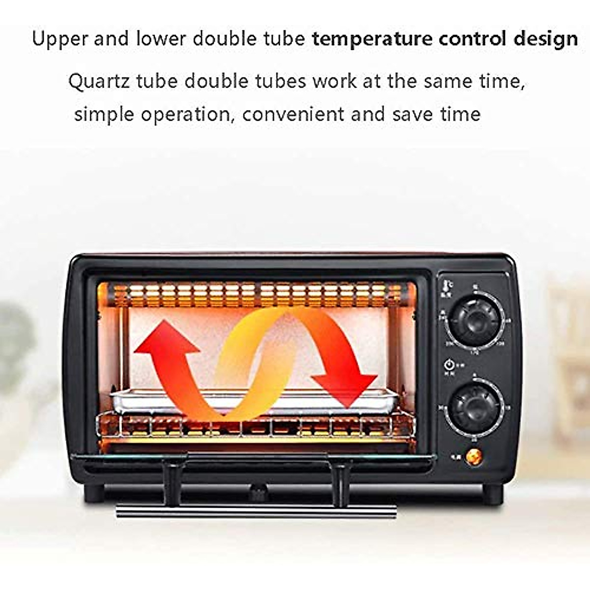 Compact Electric Oven, Household Baking Oven, Mini Oven with Electric Grill, 30 Minutes Rotation Timing,12 Liter Capacity (Color : B)