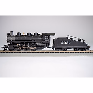 Bachmann Trains - USRA 0-6-0 Locomotive with Smoke and Slope Tender - ATSF #2034 - HO Scale