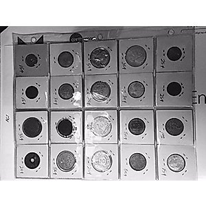 20 French Franc Coins Different Denominations; 19th & 20th Centuries (Not all Years)