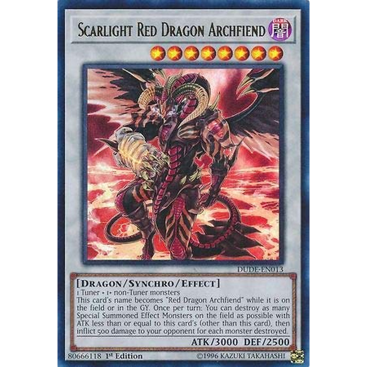 Yu-Gi-Oh! - Scarlight Red Dragon Archfiend - DUDE-EN013 - Ultra Rare - 1st Edition - Duel Devastator
