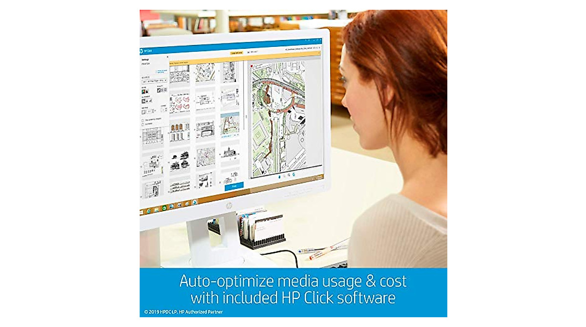 HP DesignJet T830 Large Format Multifunction Printer | 24-Inch Wireless ...